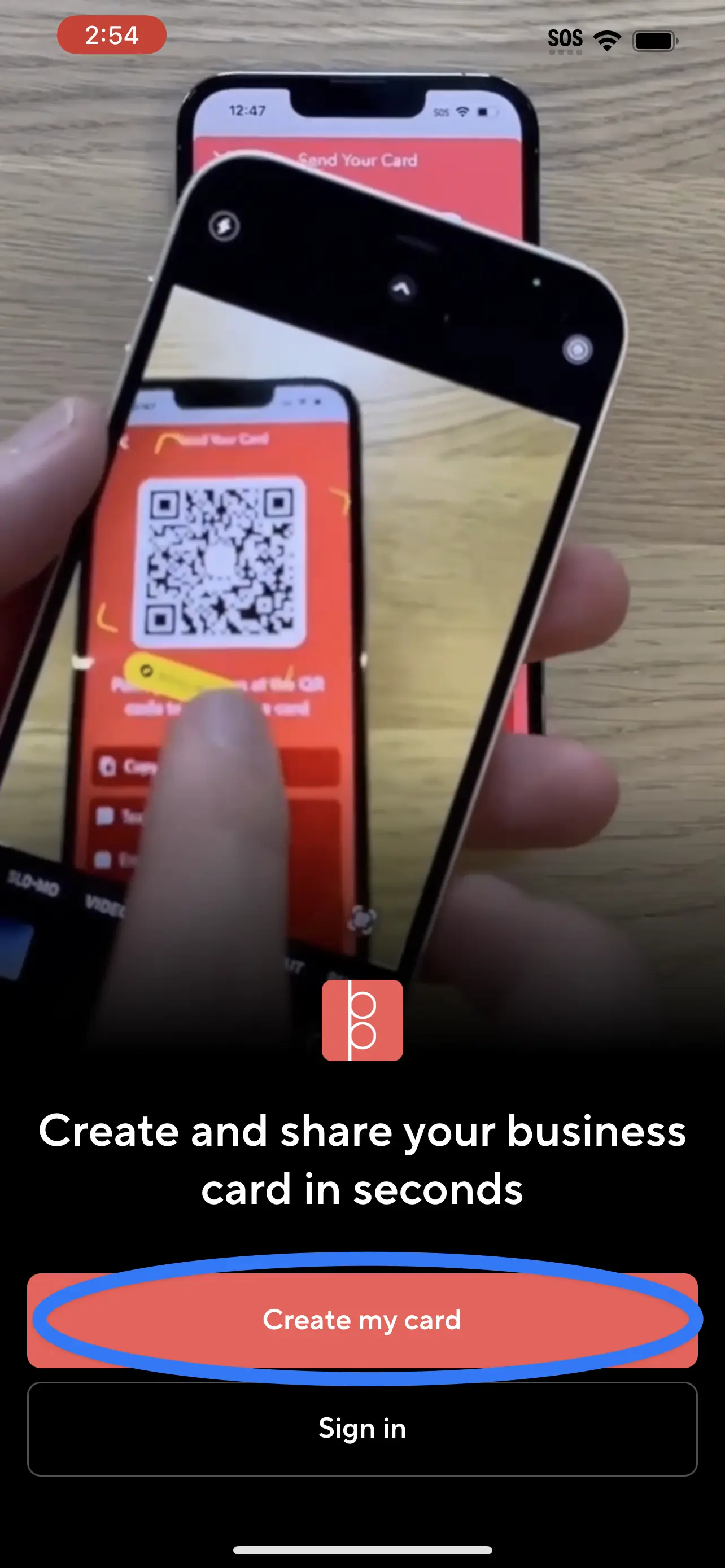 Creating your first Blinq Card – Blinq