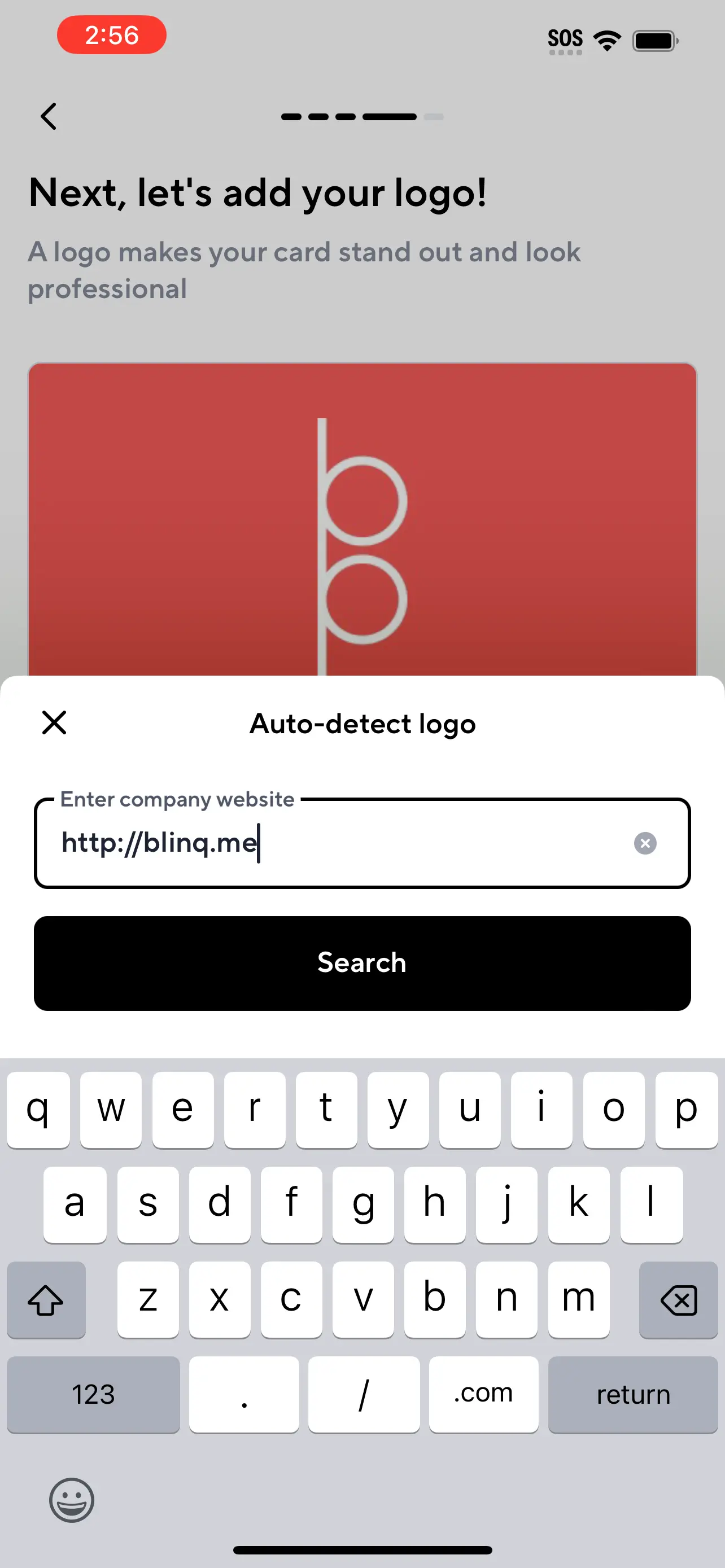 Creating your first Blinq Card – Blinq