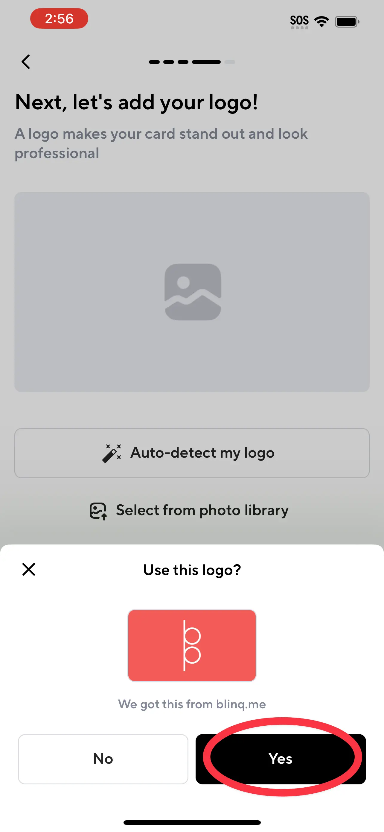 Creating your first Blinq Card – Blinq
